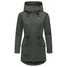 Parka Ragwear "Alysa", Damen, Gr. XL (42), gelbgr&uuml;n, Obermaterial: 100% Polyester. Innenfutter: 100% Polyester, tailliert Po-bedeckend, hoch geschlossener Ausschnitt, &Auml;rmel ohne &Auml;rmelschlitz normaler Saum, Jacken Parka, stylische Damen &Uuml;bergangsjacke mit Taillenzugband
