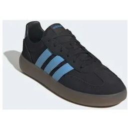 Sneaker Adidas SPORTSWEAR "BARREDA DECODE", Herren, Gr. 46, core schwarz, lucid aquamarine, gum5, Leder, Textil, Schuhe Sneaker, inspiriert vom Design des Adidas handball spezial