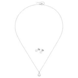 Ohrring und Ketten Set Firetti "Multipack Schmuck Geschenk Silber 925 Perlenhalskette Perlenohrstecker", silberfarben, wei&szlig;, Schmuck_Sets, Damen, Perlen, Silber 925 (Sterlingsilber), gl&auml;nzend, mit S&uuml;&szlig;wasserzuchtperle