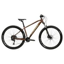 Mountainbike KROSS "KROSS Mountainbike Hardtail 29" Hexagon 5.0 braun 18 G&auml;nge" Gr. 43, braun, schwarz, Fahrr&auml;der, Herren, 43cm, 29 Zoll (73,66cm) hinten: 29 Zoll (73,66cm)