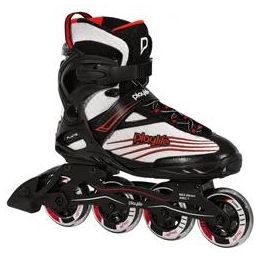 Inlineskates Playlife "Flyte Black 84" Gr. 45, rot, Inlineskates_Rollschuhe, 45 (bis ), Nylon