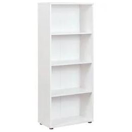 B&uuml;cherregal Inter Link, wei&szlig;, B:60cm H:145cm T:30cm, Regale, B&uuml;cherregal