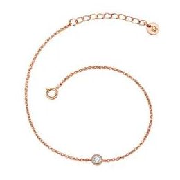 Glanzst&uuml;cke M&uuml;nchen Gliederarmband GLANZST&Uuml;CKE M&Uuml;NCHEN "F708", rosa (ros&eacute;gold, wei&szlig;), Armb&auml;nder, Damen, Silber 925 (Sterlingsilber), Gliederarmband, aus Sterling Silber
