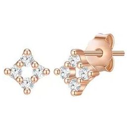 Glanzst&uuml;cke M&uuml;nchen Paar Ohrstecker GLANZST&Uuml;CKE M&Uuml;NCHEN "Set: GSM1845", rosa (ros&eacute;gold, wei&szlig;), Ohrringe, Damen, 5,1,mit Zirkonia, Silber 925 (Sterlingsilber), aus Sterling Silber