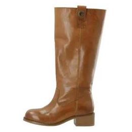Ca'Shott Stiefel CA'SHOTT "Ca'Shott Boots CASVILMA", Damen, Gr. 38, Normalschaft, cognac, Obermaterial: 100% Leder, Schuhe Stiefel
