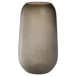 Dekovase Leonardo "Vase TROGOLO", grau (taupe), B:23cm H:40cm T:23cm, Glas, Vasen