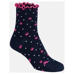 LIEBLINGSST&Uuml;CK Langsocken LIEBLINGSST&Uuml;CK "Lovely Socks "DorothyEP" aus Baumwollmix", Damen, Gr. 35-38, 490, navy, Baumwolle, Elasthan, Polyamid, normal, Socken, mit Baumwoll-Anteil