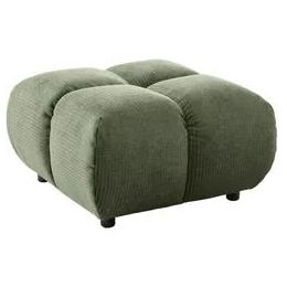Polsterhocker Home Affaire "Cozy Bubble, mit eleganter Steppung, weich gepolstert, 73x73 cm", turtle, B:73cm H:41cm T:73cm, 100% Polyester, Hocker, Polsterhocker, passend zum Sofa und dem drehbaren Sessel der Graceland-Serie