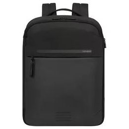 Laptoprucksack Samsonite "MODERNY M Underseater", Gr. B/H/T: 35cm x 45cm x 20cm, schwarz, Polyester, Rucks&auml;cke Laptoprucksack, Unisex Travelrucksack, Freizeitrucksack mit vielen F&auml;chern
