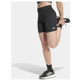 Laufshorts Adidas PERFORMANCE "ADI365 CLIMACOOL RUNNING LEGGINGS", Damen, Gr. L, L&auml;nge 7, schwarz, innenbeinl&auml;nge ca. 18 cm, Obermaterial: 85% Polyester, 15% Elasthan, Hosen