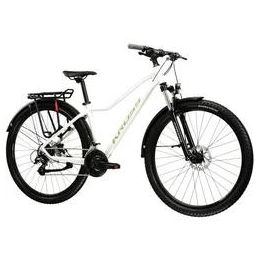 Mountainbike KROSS "Lea 2.0 wei&szlig; 21 G&auml;nge mit Beleuchtung" Gr. 43, wei&szlig;, schwarz, Fahrr&auml;der, Damen, 43cm, 29 Zoll (73,66cm) hinten: 29 Zoll (73,66cm)