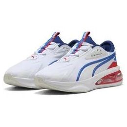 Sneaker Puma "BMW M Motorsport Solar Sneakers Erwachsene", Herren, Gr. 42, wei&szlig; cool cobalt pop rot blau, Obermaterial: Textil, Synthetik. Futter: Textil - Naturfaser. Innensohle: Textil. Laufsohle: Gummi, Schuhe Sneaker