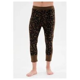 Thermohose SLOPE "Rei", Damen, Gr. XS, US-Gr&ouml;&szlig;en, schwarz, braun, 100% Polyester, bedruckt, lang, Hosen Thermohose, f&uuml;r Komfort und Bewegungsfreiheit