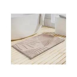 Badematte Grund Gr. 3, beige, rechteckig (70cm x 120cm ), 1 Stk., Badematten, Badematte