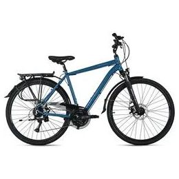Trekkingrad Dacapo "Firenze 200 Blau 24 G&auml;nge RH 53 cm mechanische Scheibenbremsen" Gr. 53, blau, schwarz, Fahrr&auml;der, Herren, 53cm, 28 Zoll (71,12cm) hinten: 28 Zoll (71,12cm)