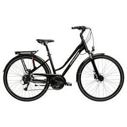 Trekkingrad KROSS "Trans 4.0 schwarz" Gr. 48, schwarz, schwarz, Fahrr&auml;der, Damen, 48cm, 28 Zoll (71,12cm) hinten: 28 Zoll (71,12cm)