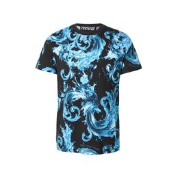 Versace Jeans Couture T-Shirt '80GAH6S0' Herren Gr&ouml;&szlig;e XXL neonblau / schwarz