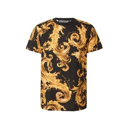 Versace Jeans Couture T-Shirt Herren Gr&ouml;&szlig;e S braun / goldgelb / hellgelb / schwarz