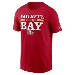 T-Shirt Nike "Nike T-Shirt San Francisco 49ers Nike Faithful Fan", Damen, Gr. L, rot, 100% Baumwolle, Shirts T-Shirt