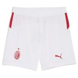Sporthose Puma "AC Milan 25/26 Shorts Jugendliche", M&auml;dchen, Gr. 116, Normalgr&ouml;&szlig;en, wei&szlig;, Obermaterial: 100% Polyester, regular fit, Hosen Sporthose