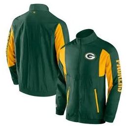 Bomberjacke Fanatics "Fanatics Jacke Green Bay Packers Woven Track", Damen, Gr. XL, gr&uuml;n, Popeline;Jersey, 100% Polyester, Jacken Bomberjacke