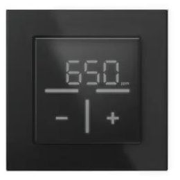 homematic IP Smart-Home-Zubeh&ouml;r "Bundle Glas-Wandthermostat CO2 + Glasrahmen", schwarz, B:31cm H:12cm T:37cm, Smart-Home-Stationen