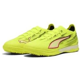 Fu&szlig;ballschuh Puma "ULTRA 6 PRO CAGE Fu&szlig;ballschuhe Erwachsene", Herren, Gr. 41, gelb alert schwarz glowing rot lime squeeze, Obermaterial: Synthetik, Textil. Futter: Synthetik, Textil. Innensohle: Textil. Laufsohle: Gummi, Schuhe Fu&szlig;ballschuh