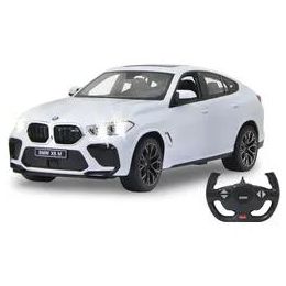 RC-Auto Jamara "Deluxe Cars, BMW X6 M 1:14, wei&szlig; - 2,4 GHz", wei&szlig;, Fernlenkfahrzeuge, KinderB:16cm H:12,1cm T:35,3cm, mit LED-Lichtern, B:16cm H:12,1cm T:35,3cm