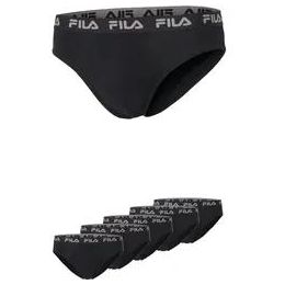Slip Fila "MAN BRIEF", Herren, Gr. S, schwarz, Obermaterial: 95% Baumwolle, 5% Elasthan, unifarben, k&ouml;rpernah, Unterhosen Slip, mit feuchtigkeitsableitender Technologie