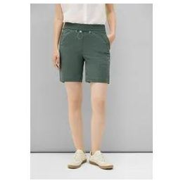 Shorts Cecil, Damen, Gr. XL (44), gr&uuml;n (schwarz balmy khaki), Web, 66% Baumwolle, 30% Polyester, 4% Elasthan, unifarben, loose fit kurz, Hosen Shorts, Middle Waist