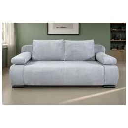 Schlafsofa Collection AB "Moritz", silber, B:200cm H:85cm T:98cm, 100%Polyester, Sofas, Schlafsofa