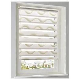 Seitenzugrollo Heine HOME Gr. 2, wei&szlig;, beige, B:50cm H:150cm, 100% Polyester, Rollos, Seitenzugrollo