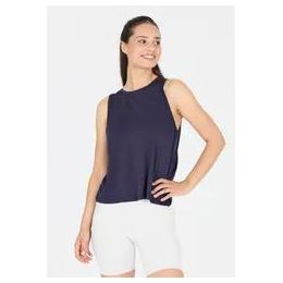ENDURANCE ATHLECIA Tanktop ATHLECIA "Haze", Damen, Gr. 42, dunkelblau, 69% Modal, 31% Polyester, unifarben, normal, Rundhals, Tops Tanktop, mit schnelltrocknender Funktion