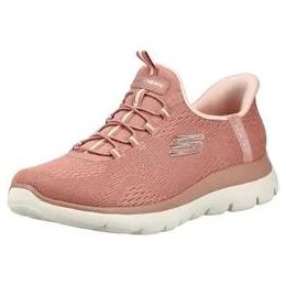 Sneaker Skechers "Skechers Sneaker Textil", Damen, Gr. 39, rosa, Textil, Schuhe Sneaker