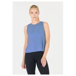 ENDURANCE ATHLECIA Tanktop ATHLECIA "Haze", Damen, Gr. 34, blau, 69% Modal, 31% Polyester, unifarben, normal, Rundhals, Tops Tanktop, mit schnelltrocknender Funktion