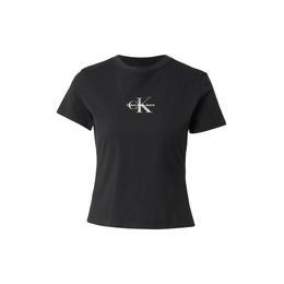 Calvin Klein Jeans T-Shirt Damen Gr&ouml;&szlig;e XL hellgrau / schwarz / wei&szlig;