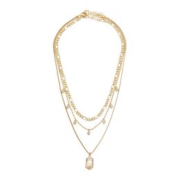 Pieces Kette 'PCRINE' Damen Gr&ouml;&szlig;e One Size gold / transparent