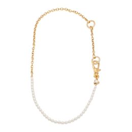 Swarovski Kette Damen Gr&ouml;&szlig;e One Size gold / transparent / perlwei&szlig;
