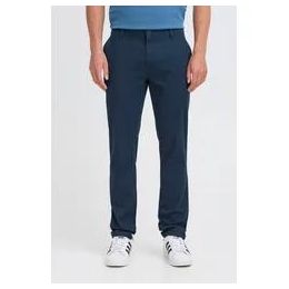 Chinohose Blend "BHTirak", Herren, Gr. 31, L&auml;nge 32, marineblaus, Twill, 98% Baumwolle, 2% Elasthan, unifarben, normal lang, Hosen Chinohose, Stoffhose mit G&uuml;rtelschlaufen und Leder-Details - Regular Fit