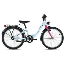 Kinderfahrrad Dacapo "20" Cindy Blau 1 Gang RH 27 cm mit Beleuchtung - Ab 6 Jahre" Gr. 27, blau, rosa, Fahrr&auml;der, Kinder, 27cm, 20 Zoll (50,80cm) hinten: 20 Zoll (50,80cm)