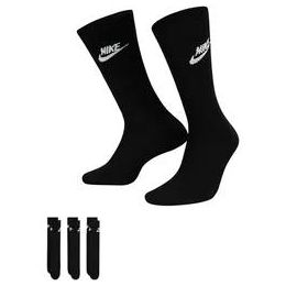 Sportsocken Nike SPORTSWEAR "U NK NSW EVERYDAY ESSENTIAL CR", Herren, Gr. M (38/41), schwarz, Obermaterial: 100% Textilmaterial, Socken Sportsocken, f&uuml;r sportive Aktivit&auml;ten, mit Dri-FIT-Technologie, Topseller