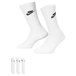 Sportsocken Nike SPORTSWEAR "U NK NSW EVERYDAY ESSENTIAL CR", Herren, Gr. L (42/45), wei&szlig;, Obermaterial: 100% Textilmaterial, Socken Sportsocken, f&uuml;r sportive Aktivit&auml;ten, mit Dri-FIT-Technologie, Topseller