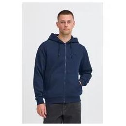 Kapuzensweatjacke Blend "BHTolle", Herren, Gr. S, blau (marineblaus), Sweatware, 80% Polyester, 20% Baumwolle, unifarben, normal normal, ohne Ausschnitt, Rippb&uuml;ndchen, Sweatjacken, Gem&uuml;tliche Sweatjacke mit Kapuzeund Stickerei