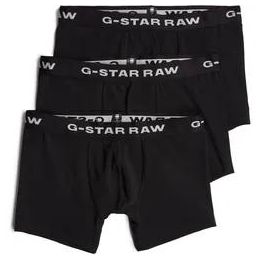 G-Star Raw Trunk G-STAR "Boxer-Shorts 3 Pack", Herren, Gr. XXL, schwarz, schwarz, schwarz, Obermaterial: 95% Baumwolle, 5% Elasthan, Unterhosen