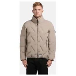Steppjacke Khujo "Clover", Herren, Gr. L (52), beige, Obermaterial: 100% Polyester. Innenfutter: 100% Nylon. Wattierung: 100% Polyester, gerade h&uuml;ftbedeckend, hoch geschlossener Ausschnitt, eng Rippstrickb&uuml;ndchen, Jacken Steppjacke, Herren Winterjacke mit auff&auml;lliger Steppung