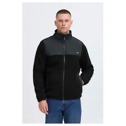 Pl&uuml;schjacke Blend "BHTort", Herren, Gr. XXL, schwarz, 100% Polyester, normal normal, hoch geschlossener Ausschnitt, elastischer Bund, Jacken, Kuschelige Teddyjacke mit Taschen