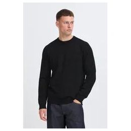 Strickpullover Blend "BHBranko", Herren, Gr. XXL, schwarz (schwarz beauty), Feinstrick, 60% Wolle, 40% Nylon, meliert, Basic, normal normal, Rundhals, Pullover Strickpullover, Stilvoller Basic Strickpullover