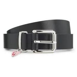 Lederg&uuml;rtel Hugo "Palm Vcharm Sz25", Damen, Gr. 95, schwarz 001, Leder, unifarben, G&uuml;rtel Lederg&uuml;rtel