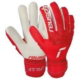 Torwarthandschuhe Reusch "Attrakt Freegel Silver", Damen, Gr. 8, rot, wei&szlig;, 95% Elastodien, 3% Polyester, 2% Polyamid, mehrfarbig, Handschuhe, mit Evolution Negative Cut