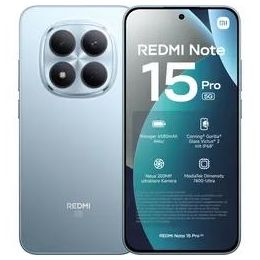 Xiaomi Smartphone "Redmi Note 15 Pro 5G 8+256", Energieeffizienz: B (A-G), glacier blau, 256 GB, Mobiltelefone